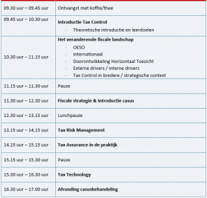 Tax Control Framework – NOB